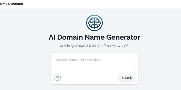 AI Domain Name Generator an AI Domain Name Generation Tool - AI Tools ... AI Domain Name Generator an AI Domain Name Generation Tool - AI Tools ...